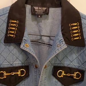 PG Collections | Jackets & Coats | Pg Collections Denim Jacket Size 8 ...